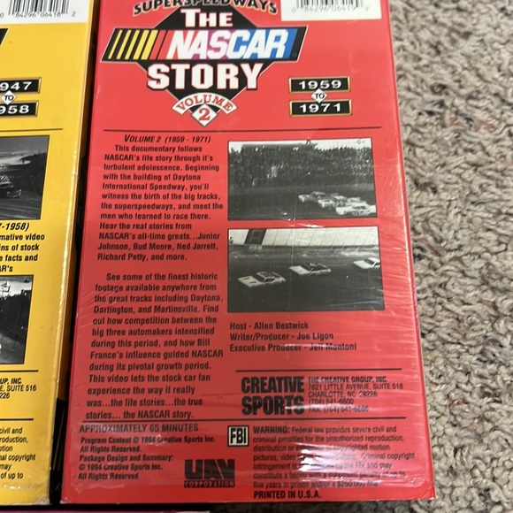 Nascar | Media | The Nascar Story Volumes 4 And 5th Anniversary Vhs ...